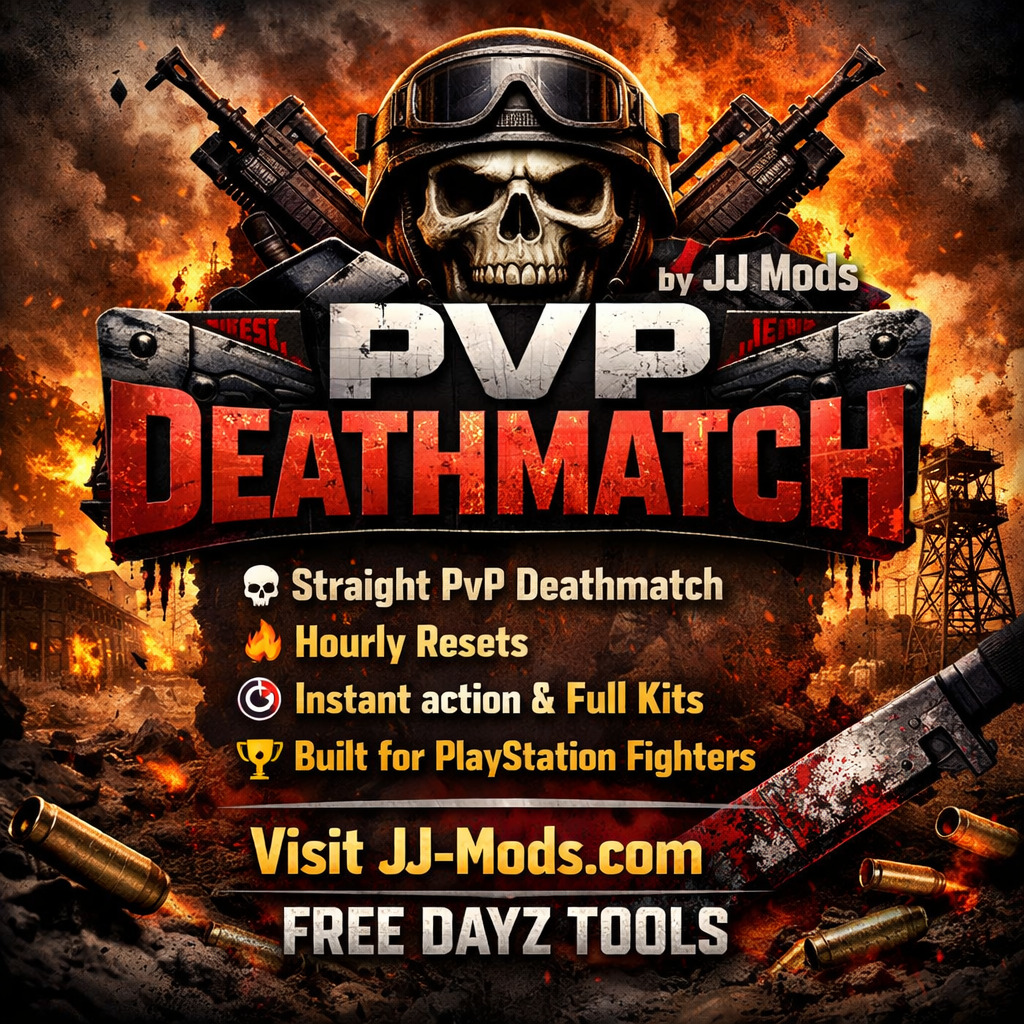 JJ Mods - Free DayZ Server Resources, Killfeed Bot & Moderation Bot